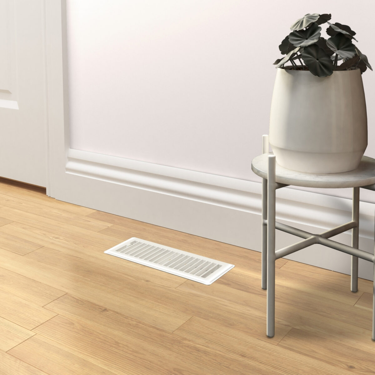 Imperial Floor Vent- White Metal - TimberTown Building Centre