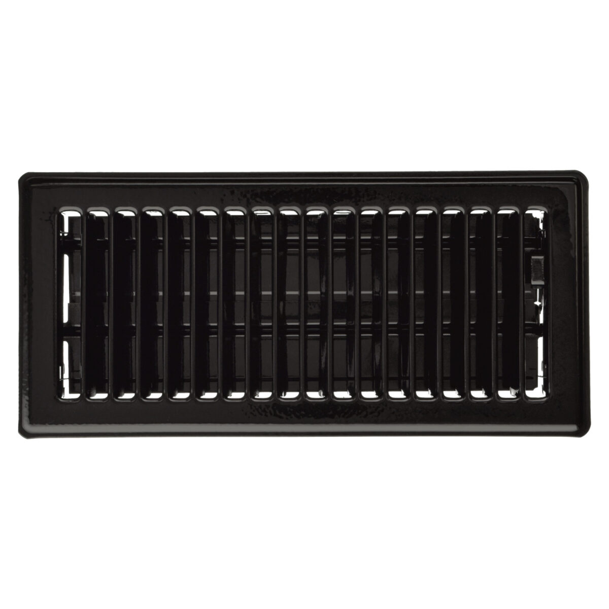 Imperial Floor Vent - Gloss Black Metal - TimberTown Building Centre
